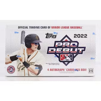 2022 Topps Pro Debut Baseball Hobby Box – Joe Daley's Sports & Framing