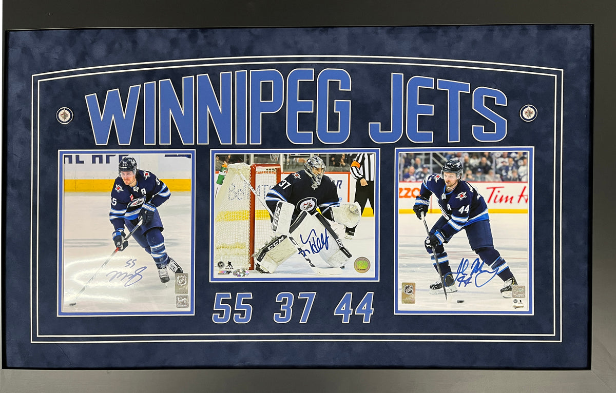 Winnipeg Jets Triple Auto 8x10 - Scheifele , Hellebuyck, Morrissey - C ...