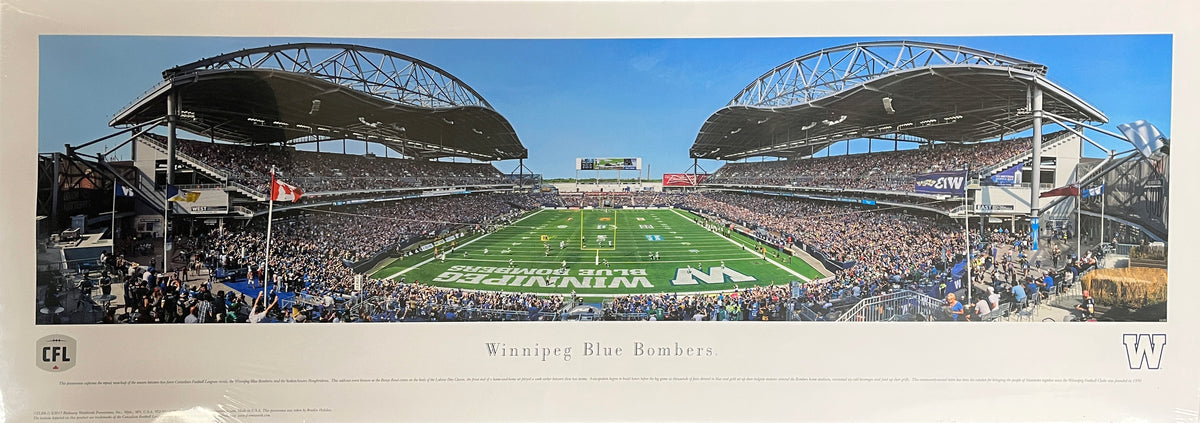 Winnipeg Blue Bombers Panoramic Photo – Joe Daley's Sports & Framing