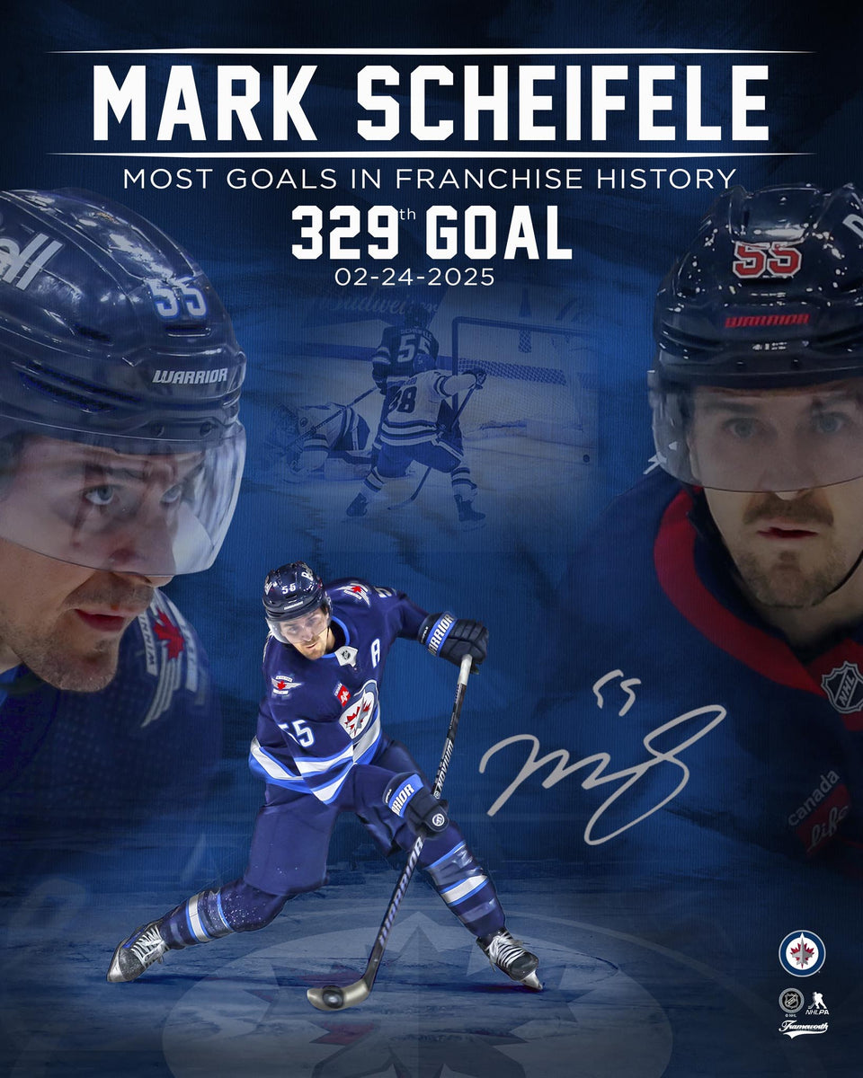 Mark Scheifele Custom Goal Record Photo – Joe Daley's Sports & Framing