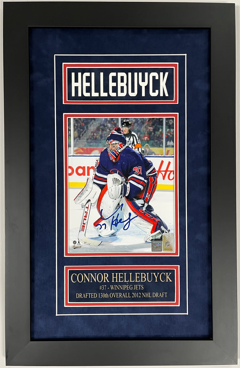 Connor Hellebuyck Heritage Classic Autographed 8x10 Custom Framed – Joe ...